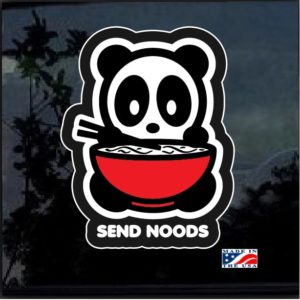 Send Noods Panda Full Color Decal Sticker | Custom Made In the USA ...