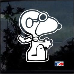 Snoopy Red Baron Window Decal Sticker – Custom Sticker Shop