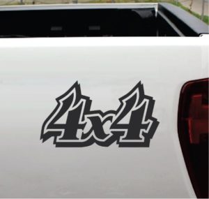 4×4 Decal Sticker Retro Design – Ford Dodge Chevy Gmc | Custom Made In ...