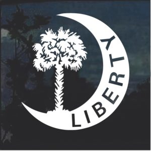 South Carolina Liberty Palm Tree Decal Sticker For Cars And Trucks ...