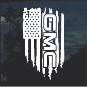 GMC Weathered Flag Window Decal Sticker for cars and trucks | Custom ...