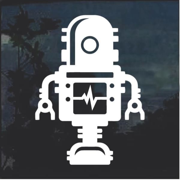Robot sci fi window decal sticker a2 | Custom Sticker Shop