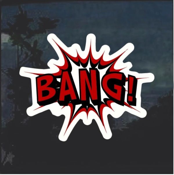 Bang Comic Decal Sticker | Custom Sticker Shop