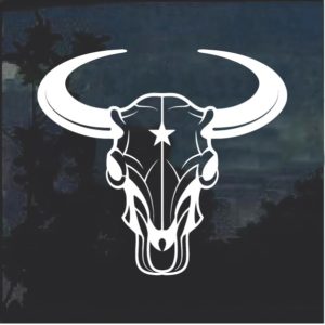 Truck Decal Sticker – Bull Skull a1 | MADE IN USA
