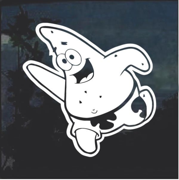 Patrick Star Window Decal Sticker | Custom Sticker Shop