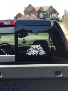 Swamp Life Gator Window Decal Sticker: | Custom Sticker Shop