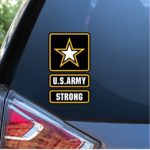 Army Stickers – US Strong Full Color Military Decal – Custom Sticker Shop