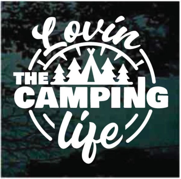 Love Camping Life Window decal stickers for cars and trucks | MADE IN USA