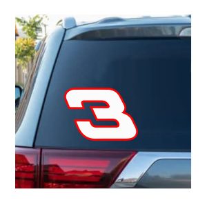 Dale Earnhardt 3 Decal Sticker Full Color | Custom Made In the USA ...