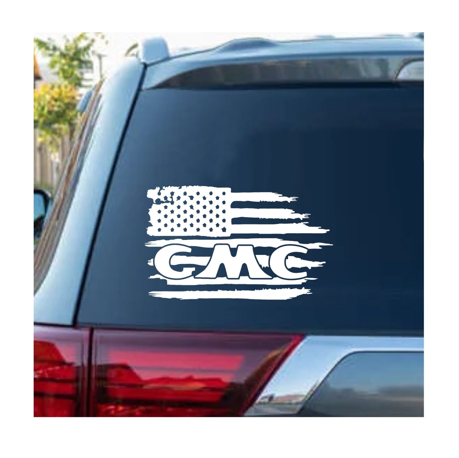 Gmc Weathered Flag Post War Logo Decal Sticker | Custom Made In the USA ...